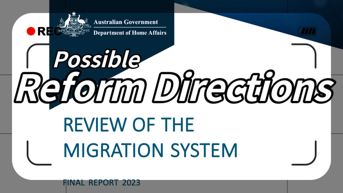 Possible Reform Directions: Migration Review Report 2023 - AMEC 英美澳國際有限公司
